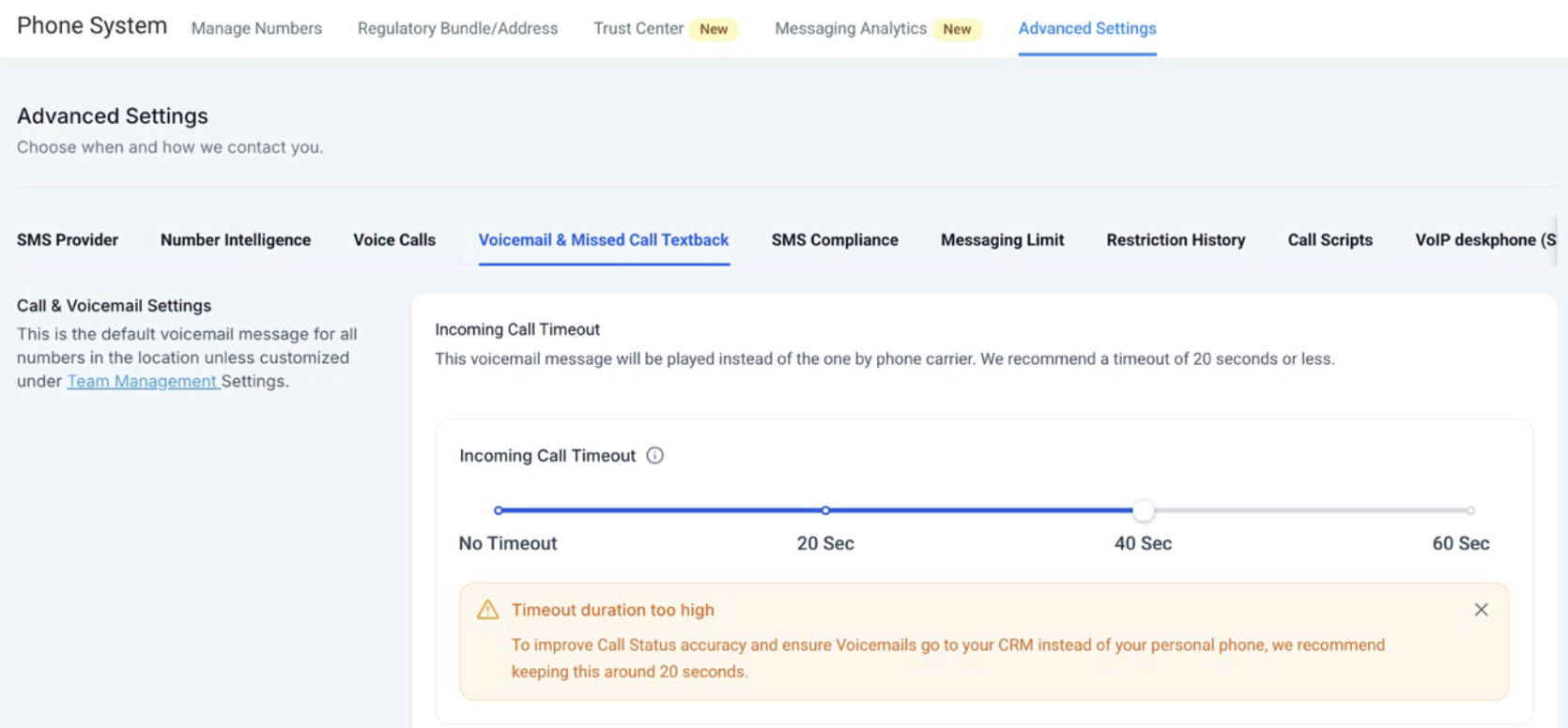 Helping You Setup Healthy Incoming Call Timeout – Enrollio Help Center